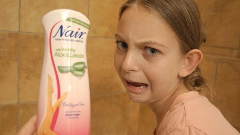 Preteen first shave | nair hair remover lotion review - Смотреть онлайн ...
