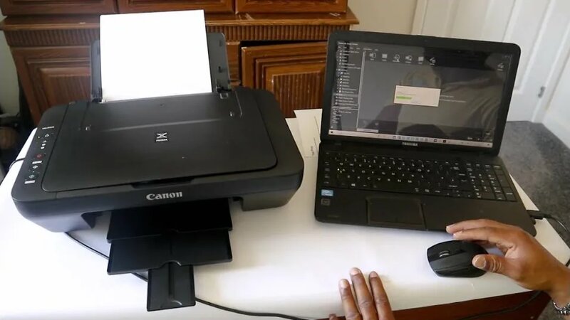 Canon Pixma MG 2550s How to Set Up, Scan to Window, Quick Test ...