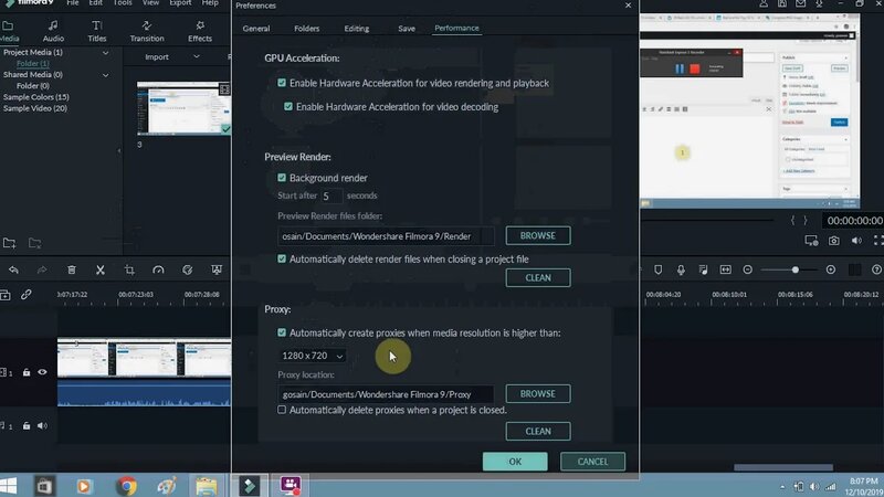 Wondershare Filmora 9 – Solution For Hang or Lag While Editing Video ...