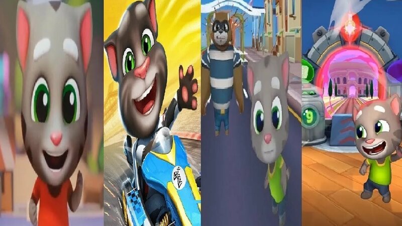 Talking TOM FUN FAIR VS Talking Tom Karting VS Talking TOM GOLD RUN 2 ...