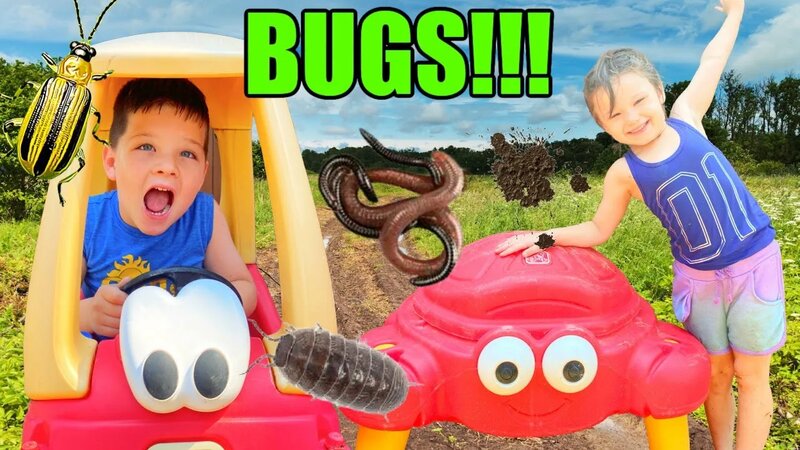 Kids Playing Outside Making MUD PIES IN THE MUD and Playing with BUGS ...