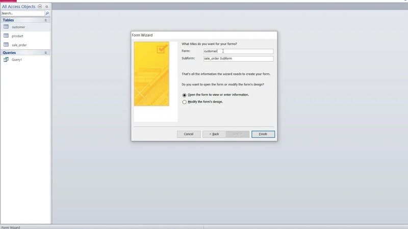 Creating Master Detail form in MS Access - Yandex Video aramada ...