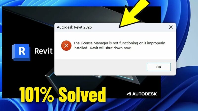 The license manager is not functioning or is improperly installed ...