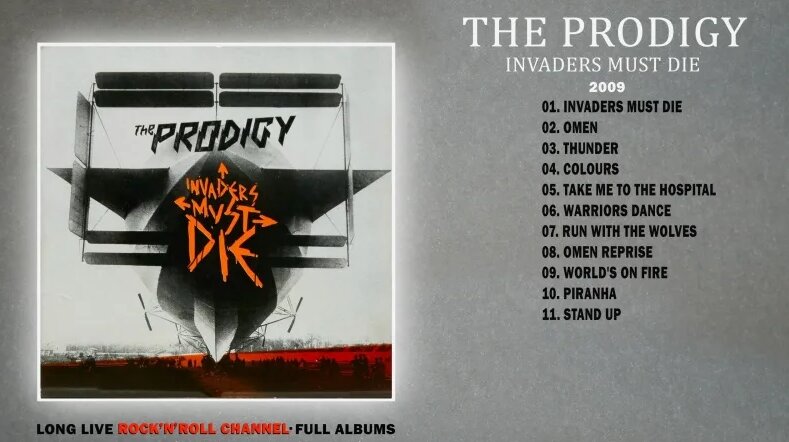 The Prodigy - Invaders Must Die (2009) - Full Album — Видео от Rock ’n ...