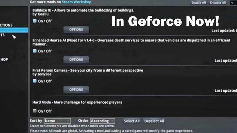 How to use mods in Cities Skylines with GeForce Now! - Yandex Video ...