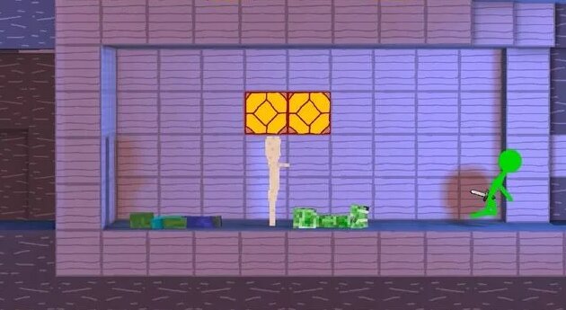 Stickman vs Minecraft ~ 100 DYS Survival Cartoon / Animation vs ...