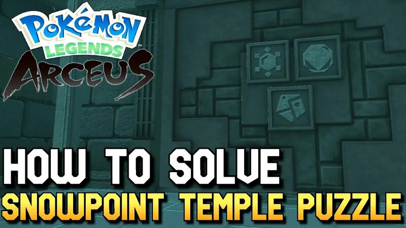 Pokemon Legends Arceus Snowpoint Temple Puzzle Solution (The Slumbering ...
