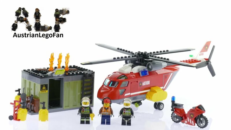 Lego City 60108 Fire Response Unit - Lego Speed Build Review - Смотреть ...