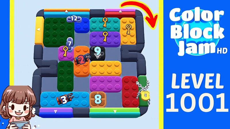 Color Block Jam Level 1001 Solution Walkthrough - Смотреть онлайн в ...