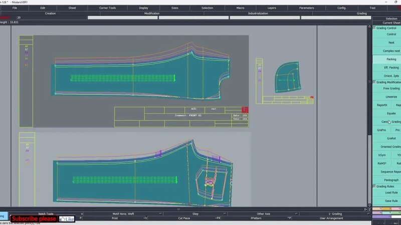 #Five pocket Long pant #How to make grade & Marker Lectra cad system# ...