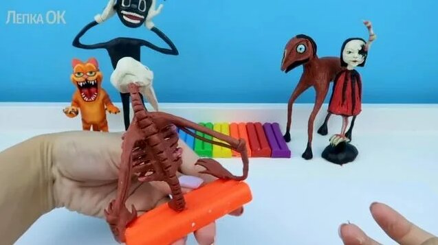 Скульптура SCP 173, Бог Дорожных Убии ств | Лепим Творения Тревора ...