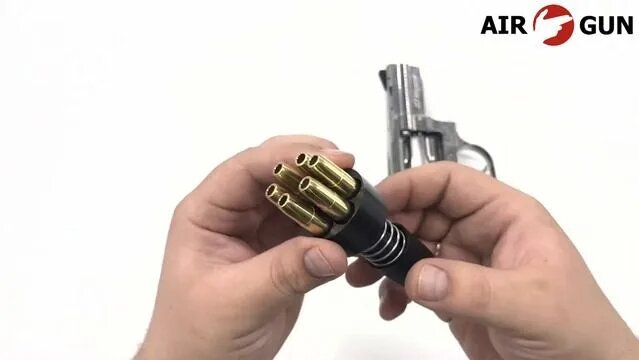 Пневматический револьвер ASG Dan Wesson 715-2,5 silver пулевой 4,5 мм ...
