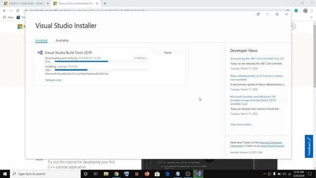 How to Download and Install Visual Studio Build Tools 2019 - Смотреть ...