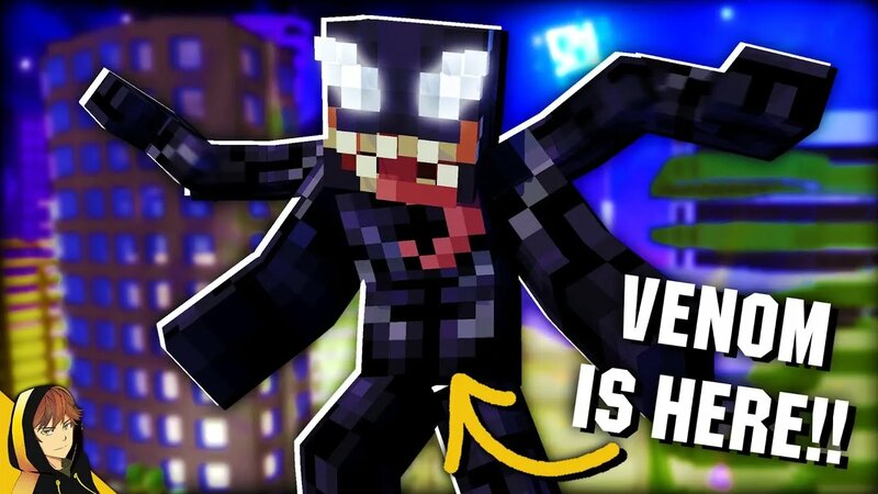 Coolest Venom MOD OUT There!?! | Minecraft [Fisks Super Heroes - Mod ...