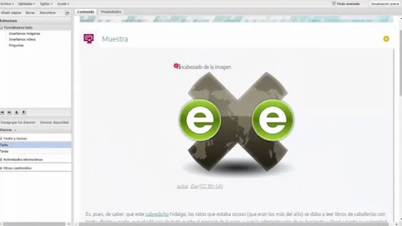 Insertar una imagen en eXeLearning - EroFound