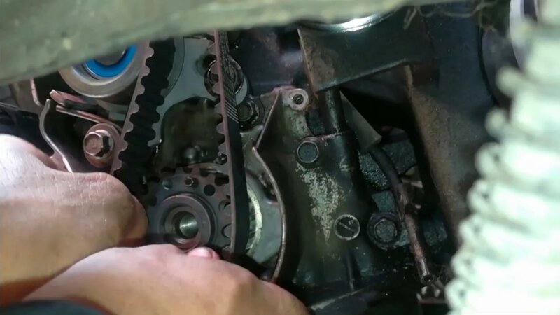 Timing Belt and Oil Seals Replacement Mitsubishi 4g13 Engine Part 2 ...