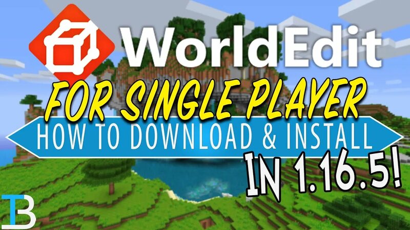 How To Download & Install World Edit in Minecraft Single Player (1.16.5 ...