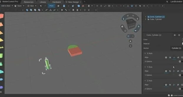 Beginner 3D Modeling Made Easy | Two Minutes With MatterControl ...