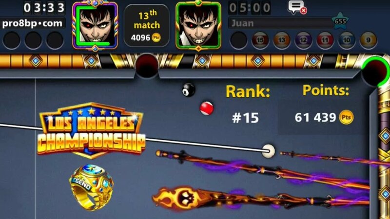 8 ball pool Top 100 Player Los Angeles Championship Rank 15 Points ...