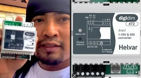 Helvar dali control system light dimming system rewiring installations ...