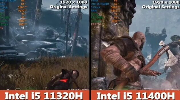 Intel i5 11320h vs i5 11400h Gaming Benchmark Test | RTX 2050 Gaming ...