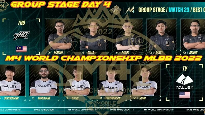 Mobile Legends : M4 World Championship MLBB 2022 | Group Stage Day 4 ...
