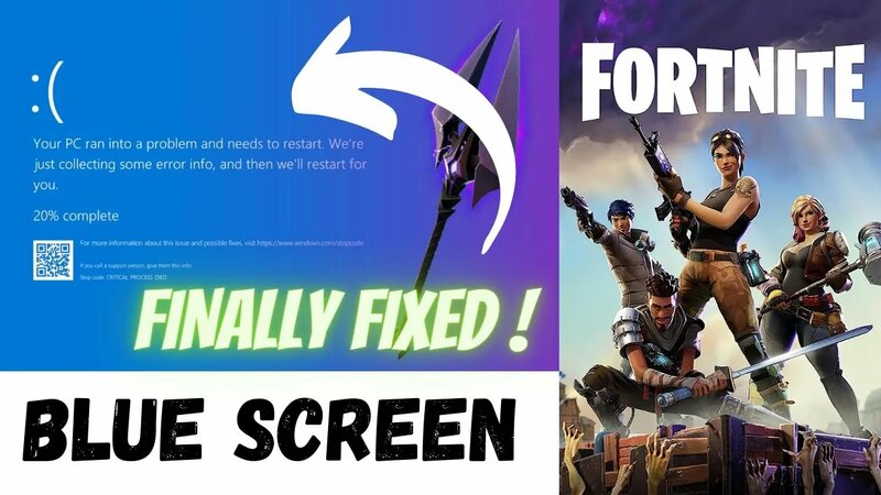 Blue screen when playing #fortnite ( Easy FiX ) | Blue screen of #death ...