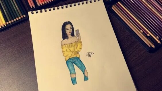 kız çizimleri renkli pinterest: 1 bin video Yandex'te bulundu