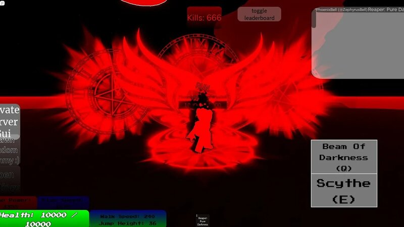 Reaper pure Darkness showcase all phases (slap battles combat ...