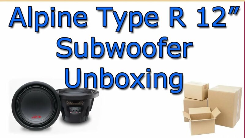 Alpine Type R 12" SWR-1243d Subwoofer Unboxing - Смотреть онлайн в ...