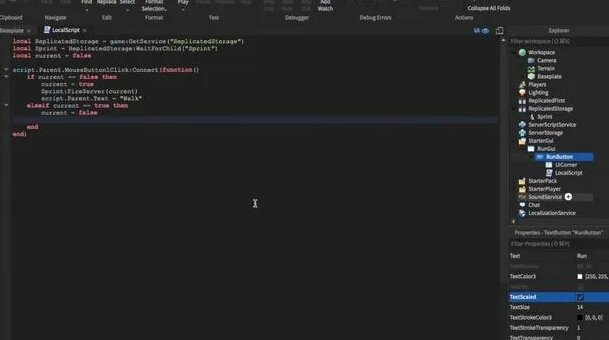 How to make a Run Button | Roblox Studio - Смотреть онлайн в поиске ...