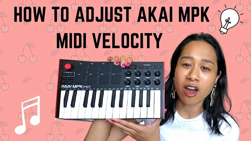 How to adjust AKAI MPK MIDI velocity on the keyboard itself || increase ...
