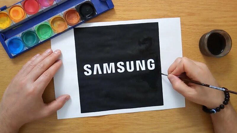 How to draw the Samsung logo 2022