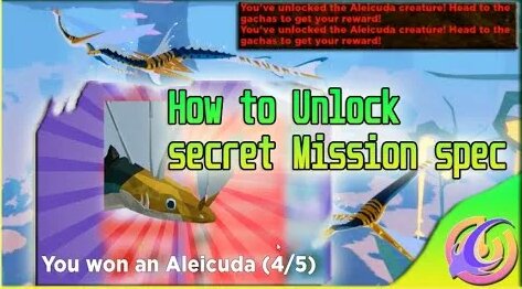 How to Unlock Aleicuda Secret Mission Species - Roblox Creatures of ...