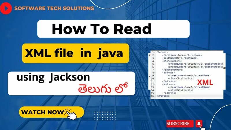 How to read XML file in java using Jackson |తెలుగు ల - Yandex Video ...