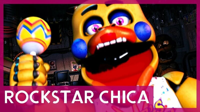 FNAF – Ultimate Custom Night – Rockstar Chica – Jumpscare + Voice ...