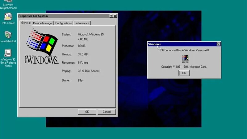 Windows 95 Build 189 - Yandex Video aramada çevrimiçi izle
