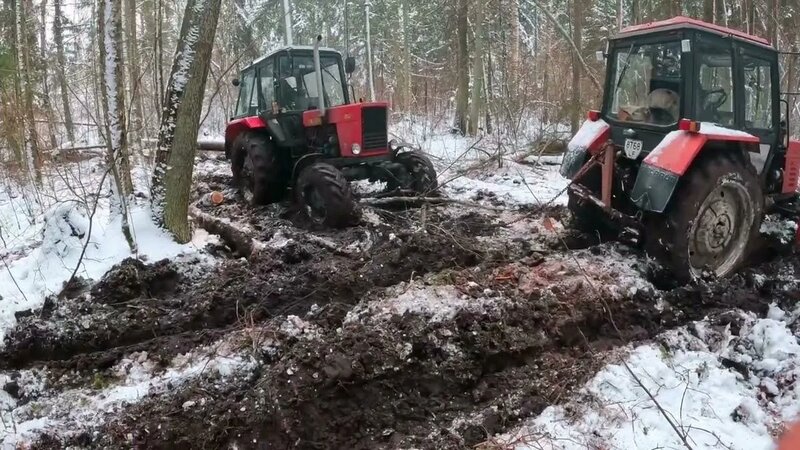 Mtz 82 Tractor Stuck in Mud - Смотреть онлайн в поиске Яндекса по Видео