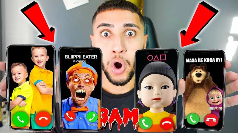 Gece 3'te blippi.exe, vlad ve niki, squid game bebek, maşa ile koca ayı ...