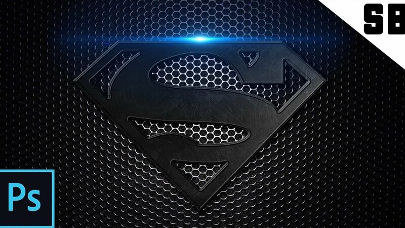Photoshop Tutorial: Metalic Superman Logo