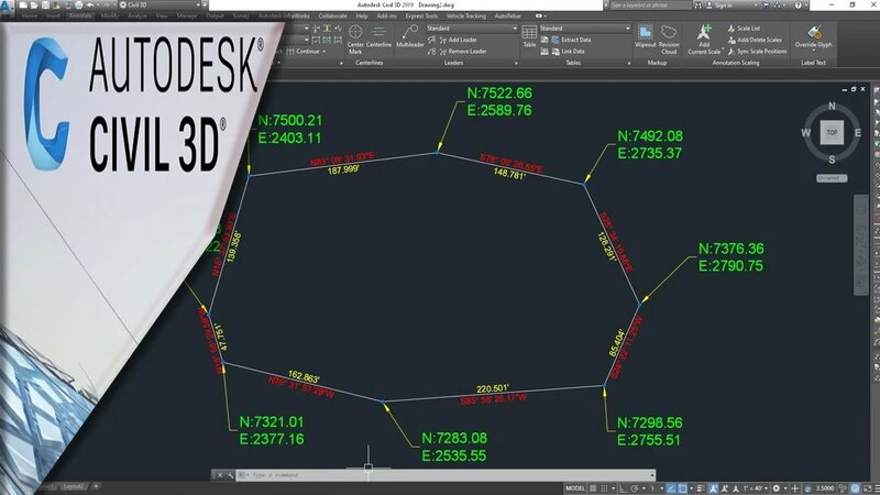 AutoCAD Civil3d Insert points to vertices of polyline |Edit Text label ...