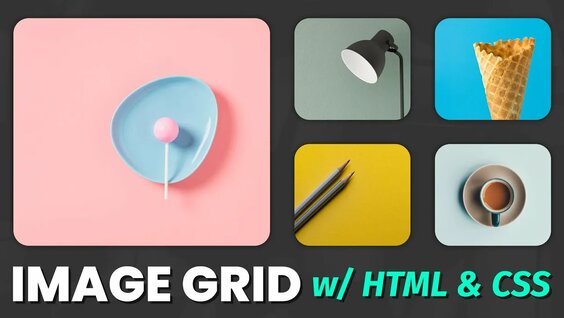 How To Create An Image Grid Gallery Html Css Web Design Tutorial