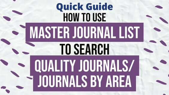 master journal list: 1 bin video Yandex'te bulundu