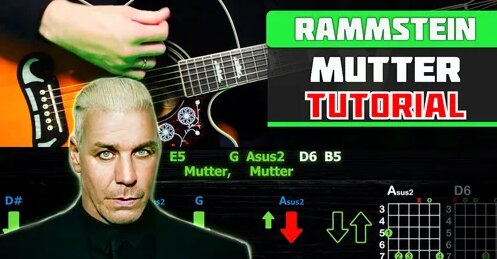 Сыграй Rammstein – "Mutter" на гитаре: полный разбор (ритм + соло ...