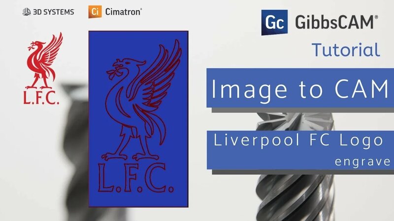 Engrave Logo Liverpool FC (from Image to Cadcam)
