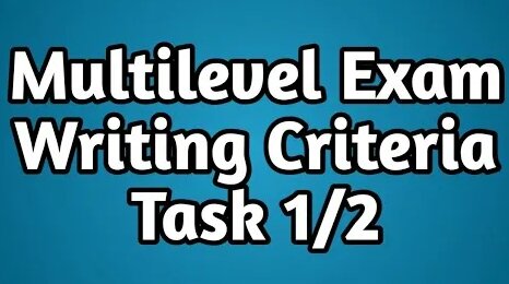 Multilevel Exam Writing Criteria Task 1/2 #exam #english #lesson #cefr ...
