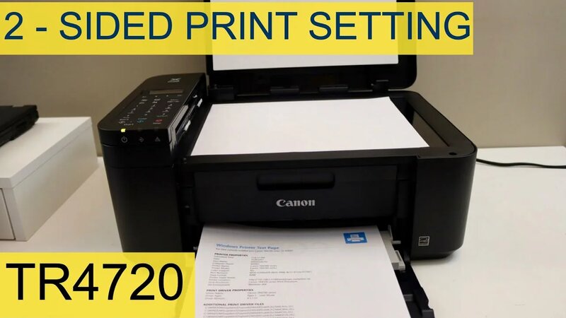 Canon Pixma Tr4720 printer 2 Sided Print Setting. - Yandex Video ...