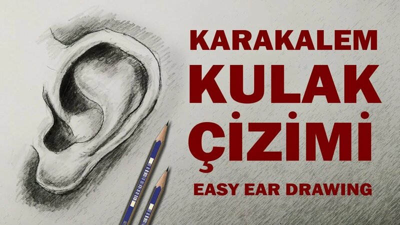 Kolay karakalem kulak çizimi / easy ear drawing - Yandex Video aramada ...