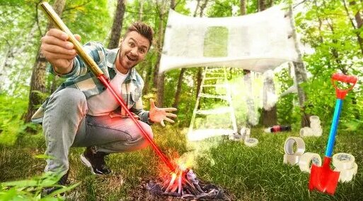 Выживание в лесу с рандомными предметами челлендж! - Смотреть онлайн в ...