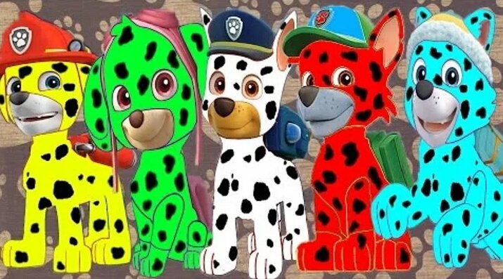 Видео Щенячий патруль Paw Patrol Dalmatian Сборник Новинка Coloring ...